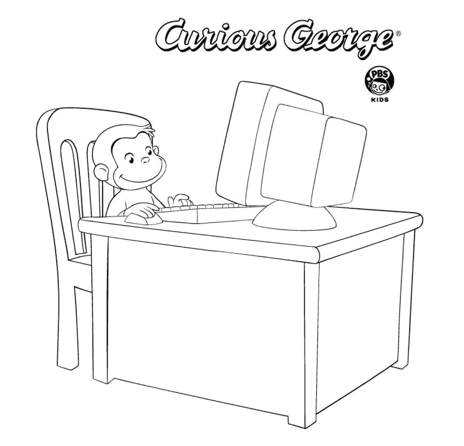 Computer Coloring Page | Kids Coloring Pages | PBS KIDS for Parents