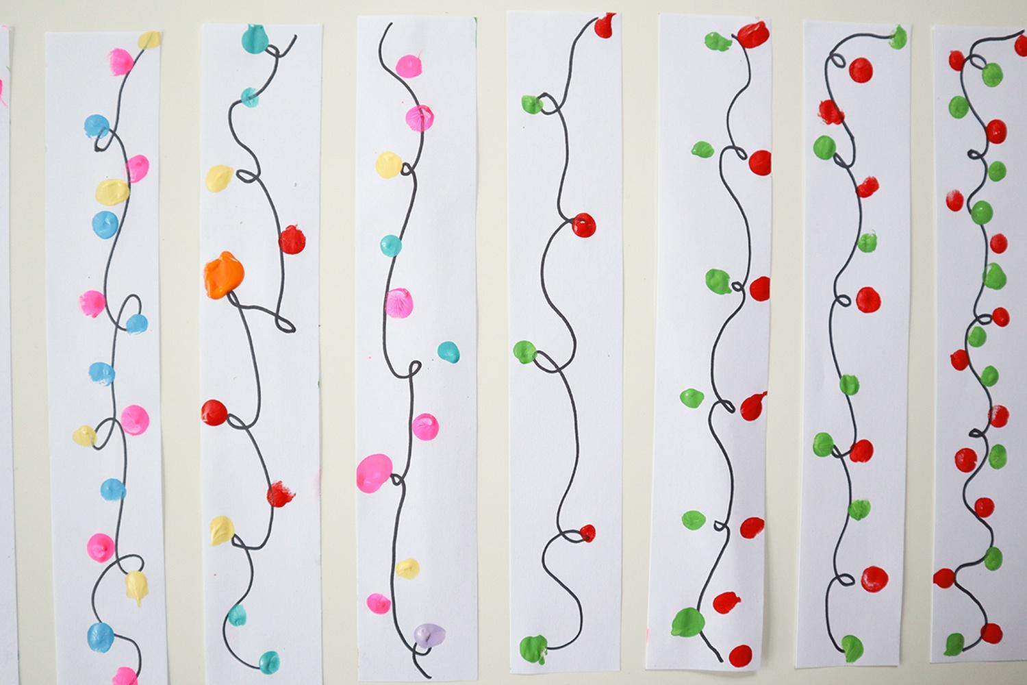 Thumbprint Holiday Lights | Crafts for Kids | PBS KIDS for Parents