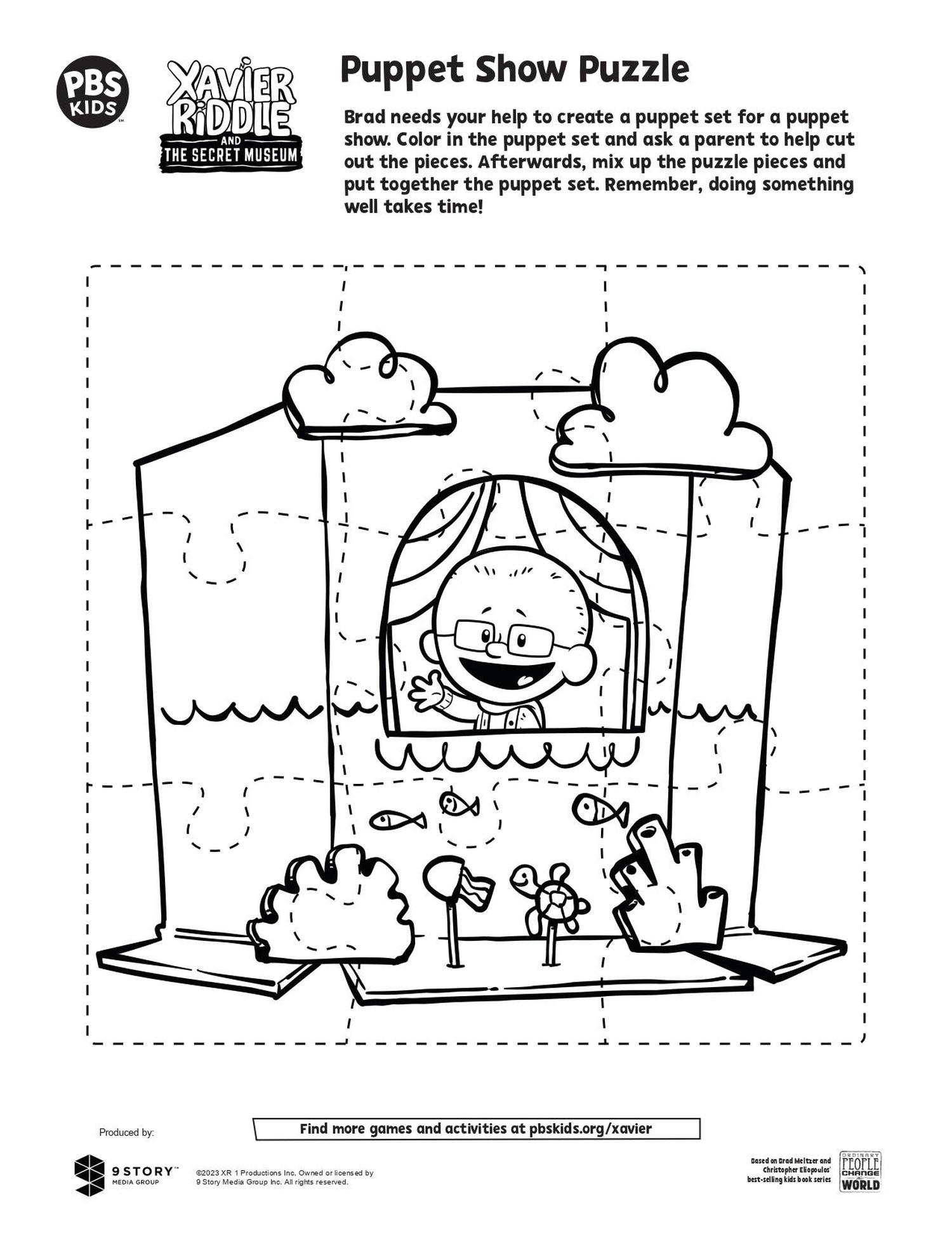 Puppet Show Puzzle | Kids Coloring Pages | PBS KIDS for Parents