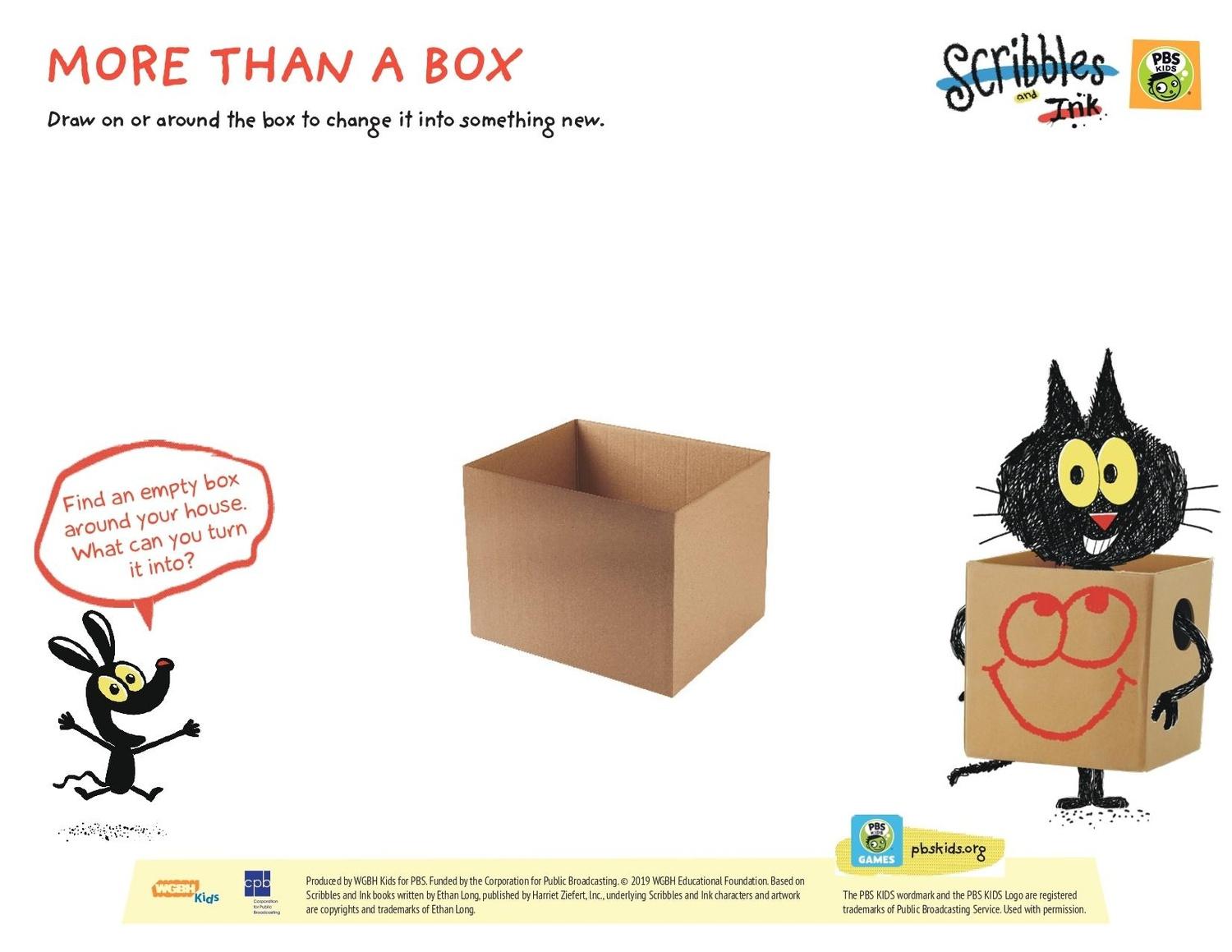 More Than a Box | Kids Coloring Pages | PBS KIDS for Parents