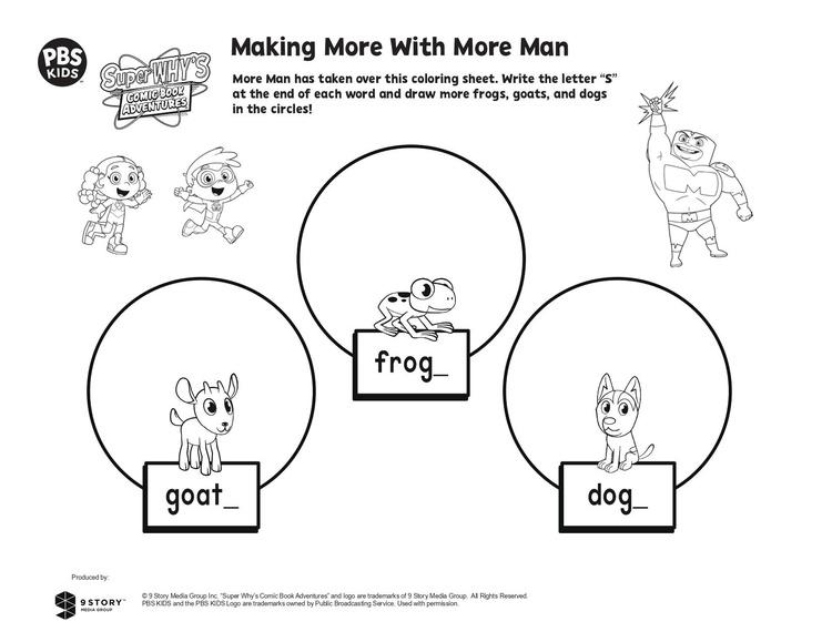 dog man activity sheets