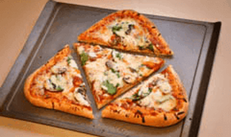 triangle shape pizza